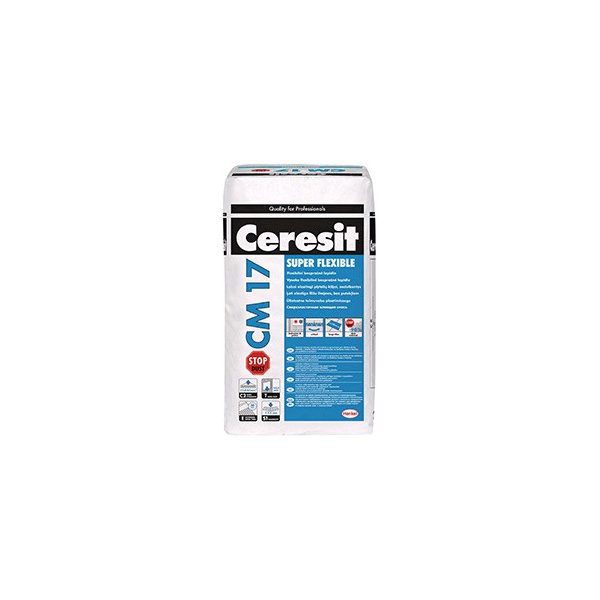 CERESIT | CM 17 | WHITE | SUPER FLEXIBLE | flexibilní lepidlo | C2TES1 ...