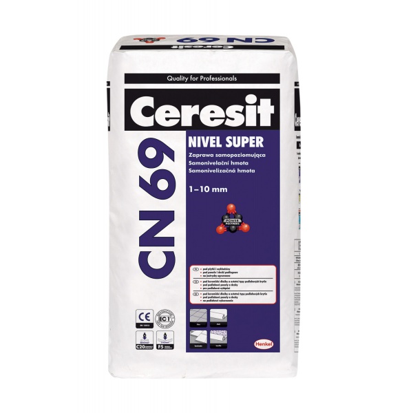 CERESIT | CN 69 | cementová samonivelační hmota | 1-10mm | 25kg